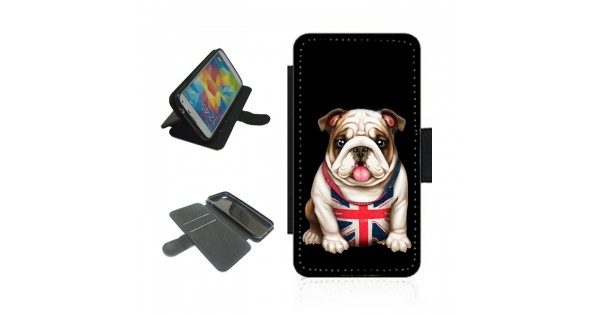Bulldog Phone Case Wallet for iPhone / Samsung