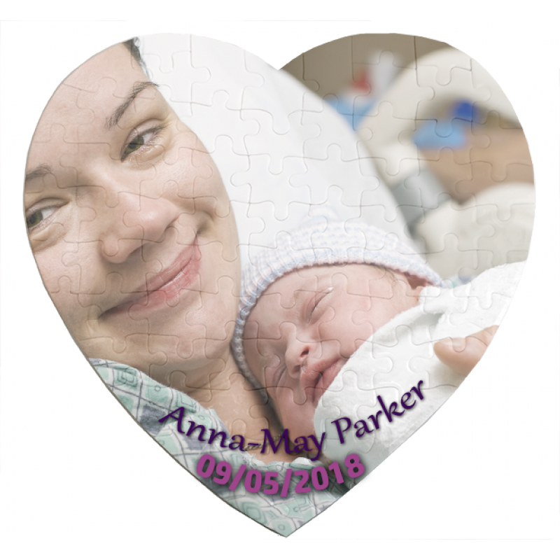 Personalised Heart shaped Jigsaw Puzzle