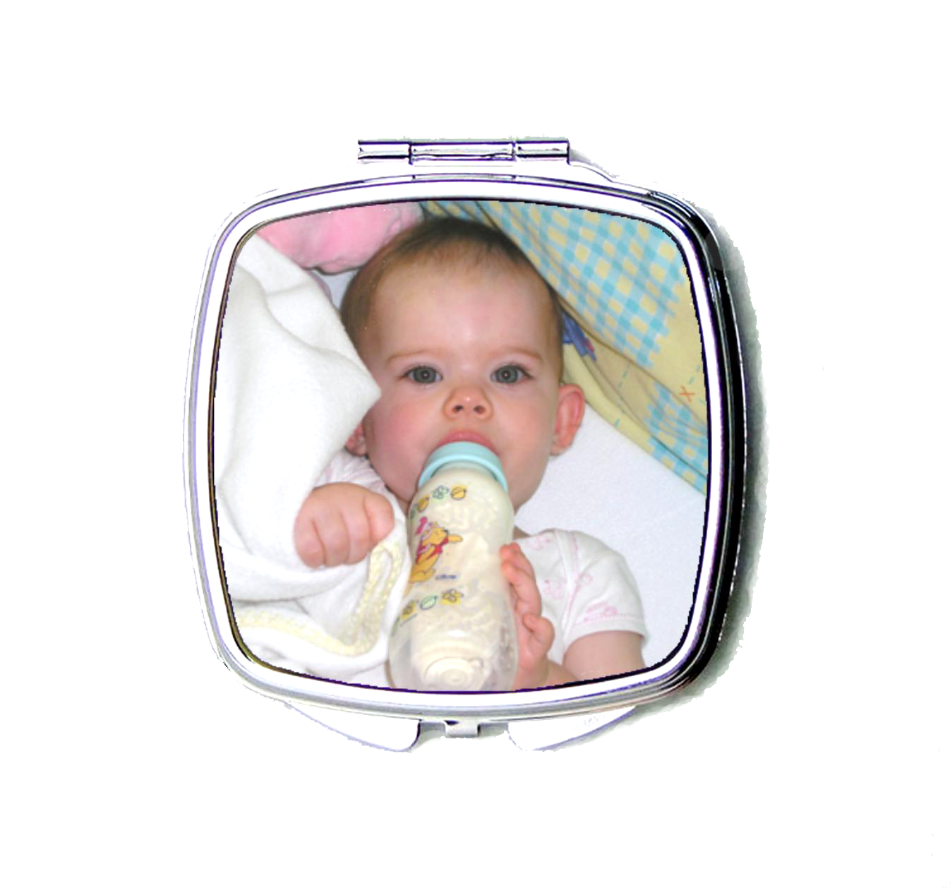 Compact Square Mirror
